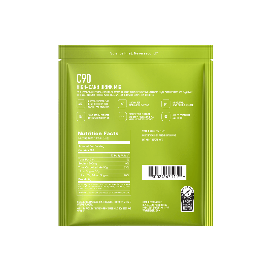 NeverSecond - C90 High Carb Drink Mix Citrus – The Fuel Place