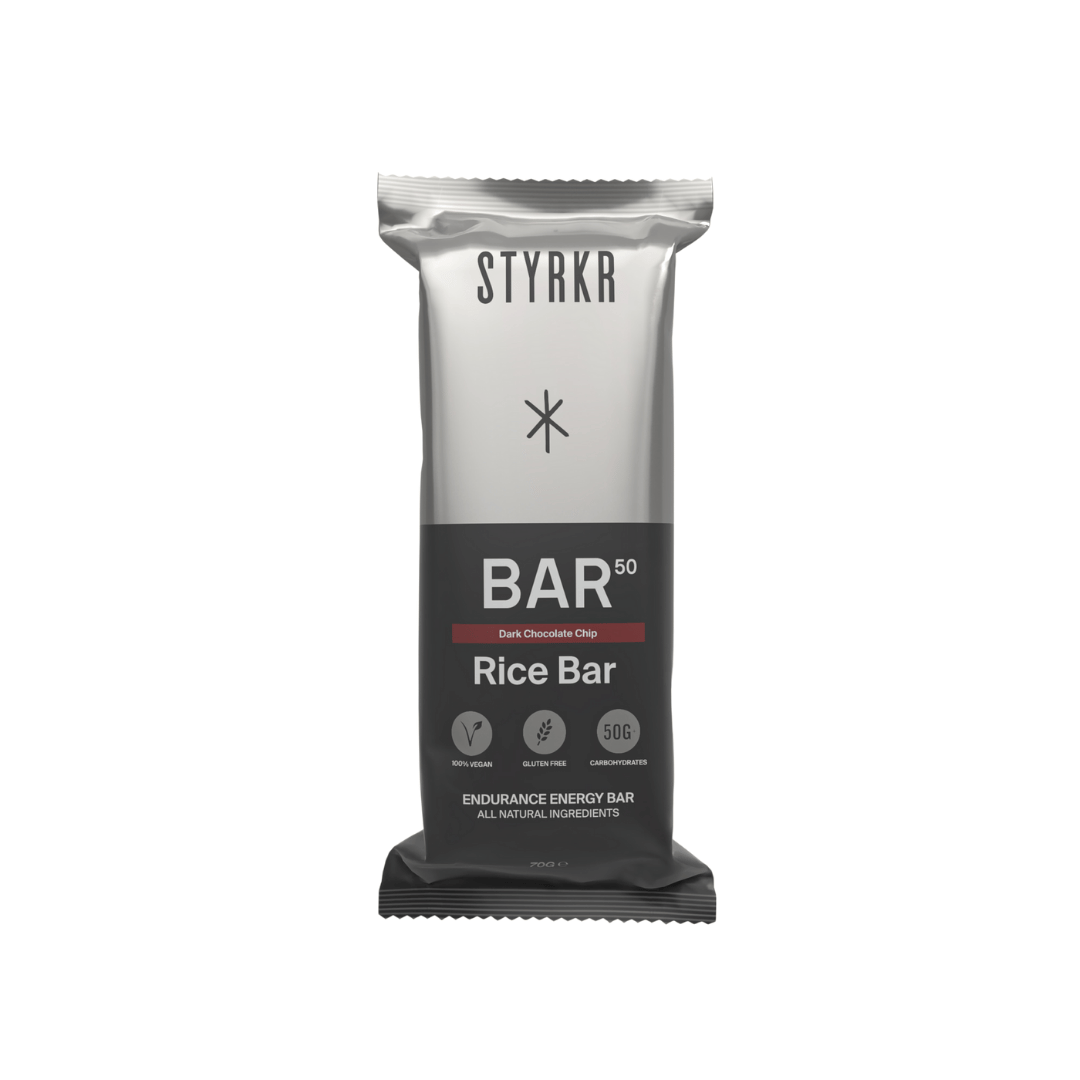 Styrkr BAR50 Dark Chocolate Chip Energy Bar – The Fuel Place