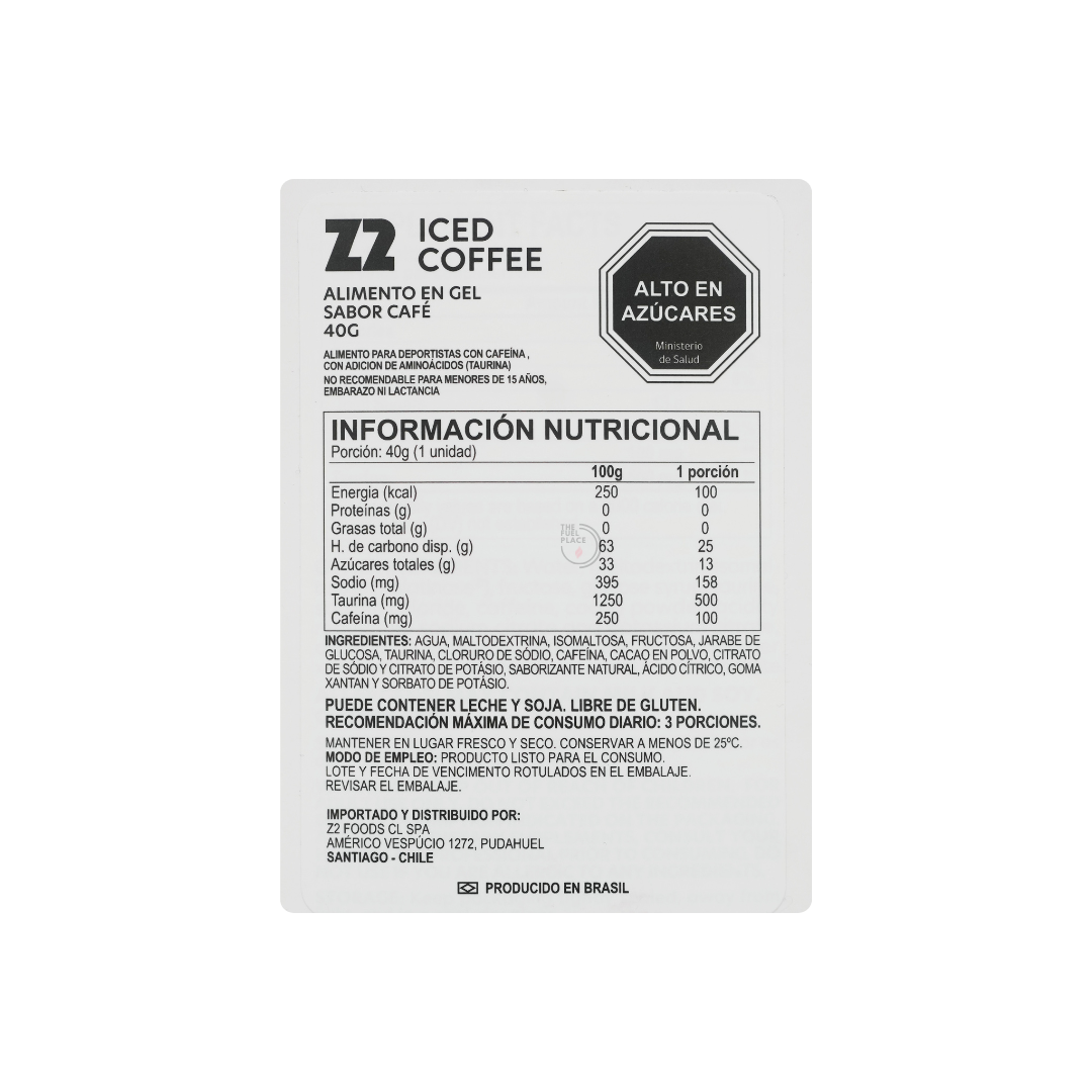 Z2 Performance Gel Iced Coffee Plus + – The Fuel Place